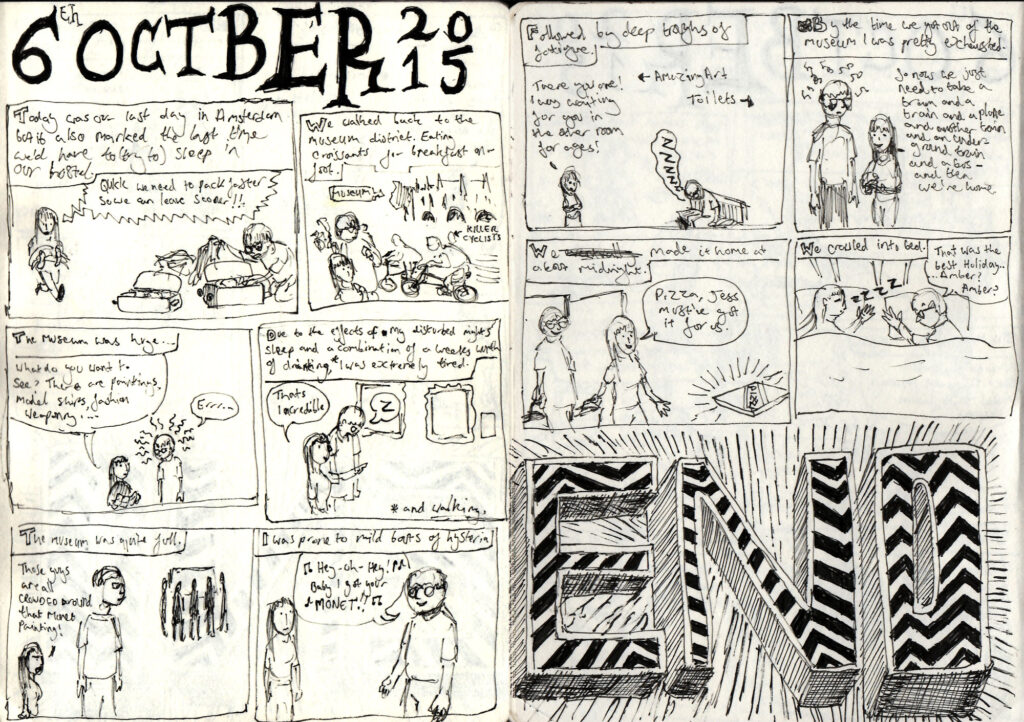 Netherlands Comic, Netherlands Drawings, Amdterdam to Utrecht and Home ...